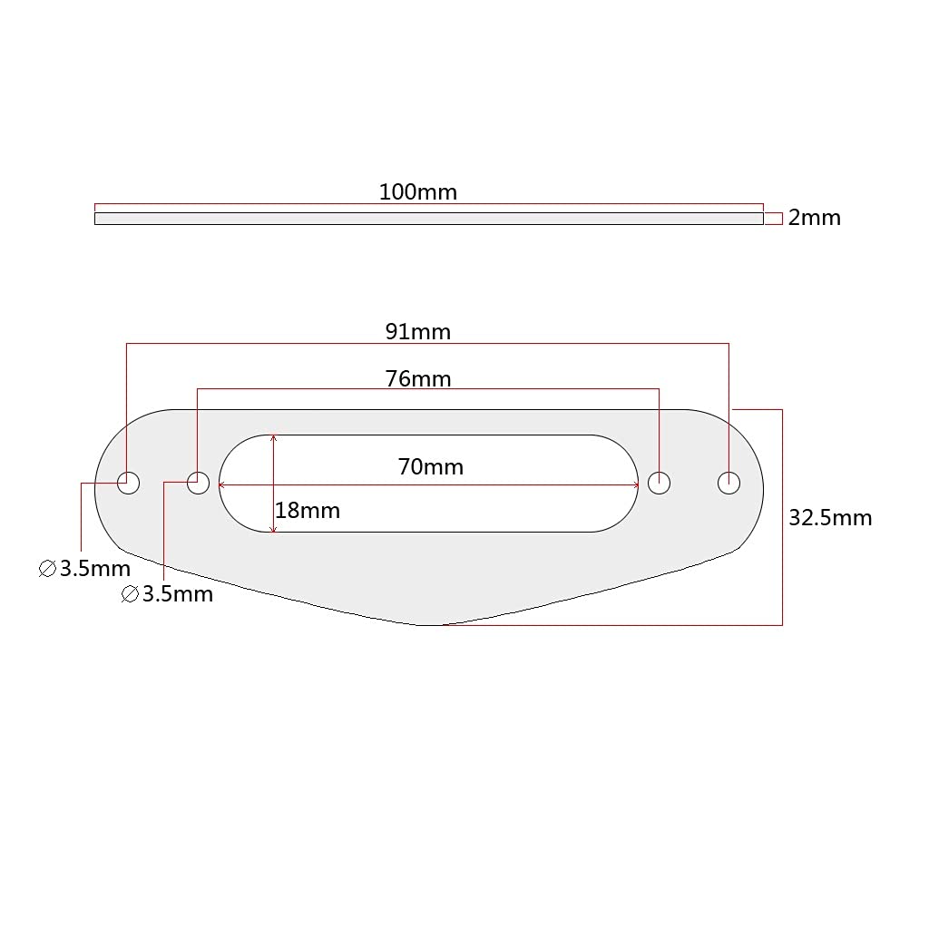 Alnicov Metal Neck Pickup Mounting Ring for Fender Strat Stratocaster ...