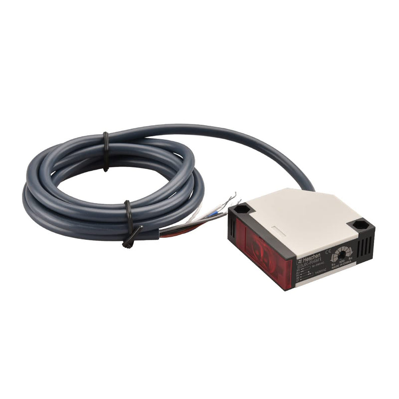 Heschen Photoelectric Sensor Switch E3JK-R4M1 AC90-250V Feedback Reflection Type Detection ...