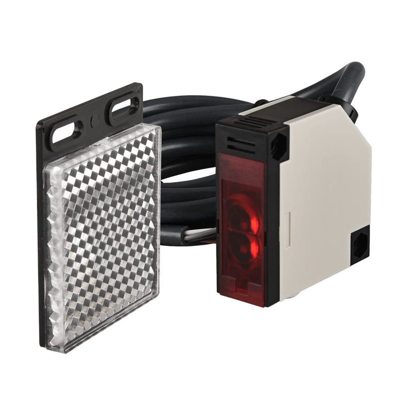 Heschen Photoelectric Sensor Switch E3JK-R4M1 AC90-250V Feedback Reflection Type Detection ...